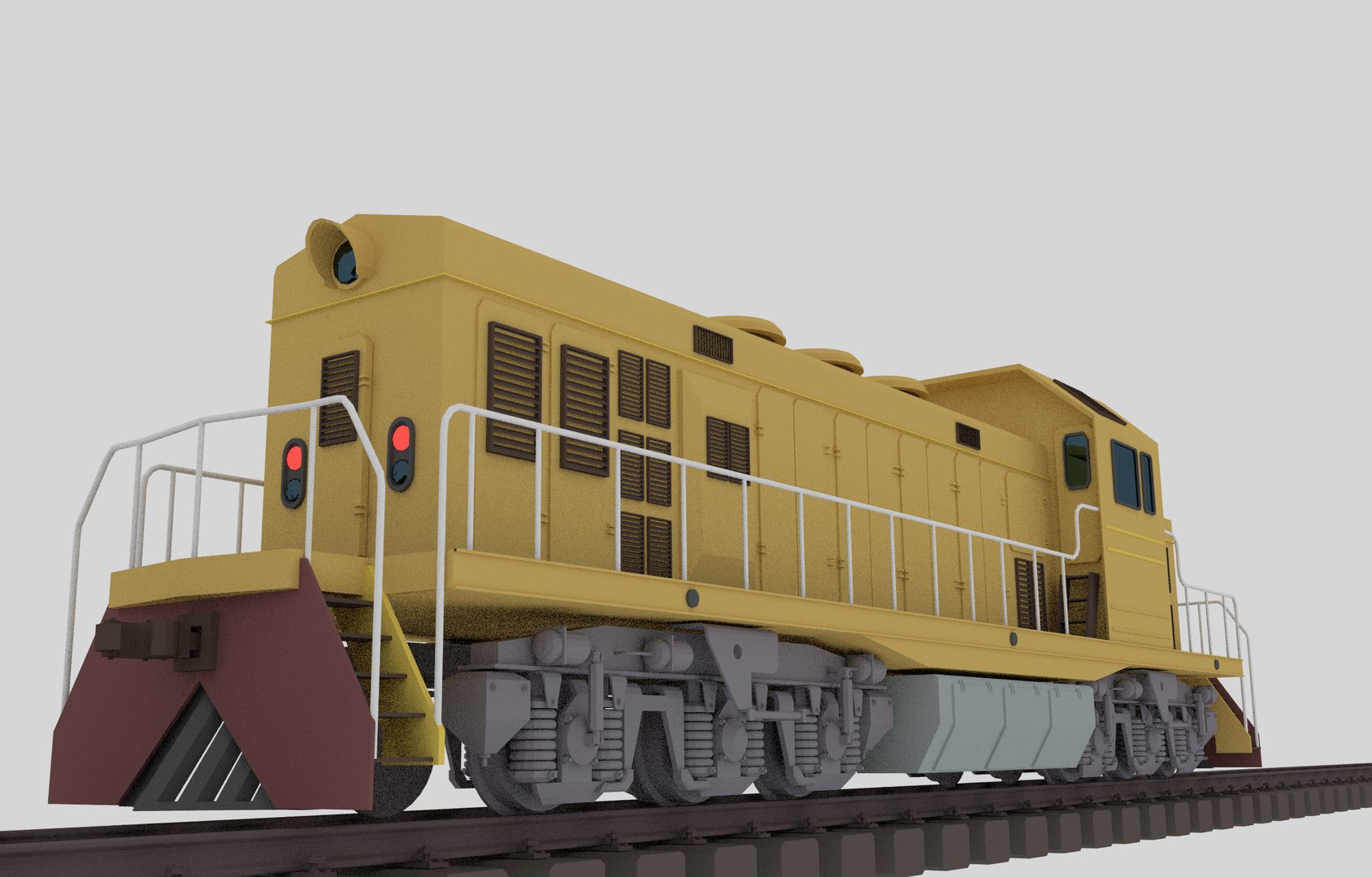 3D Model Diesel Locomotive - TurboSquid 1361399