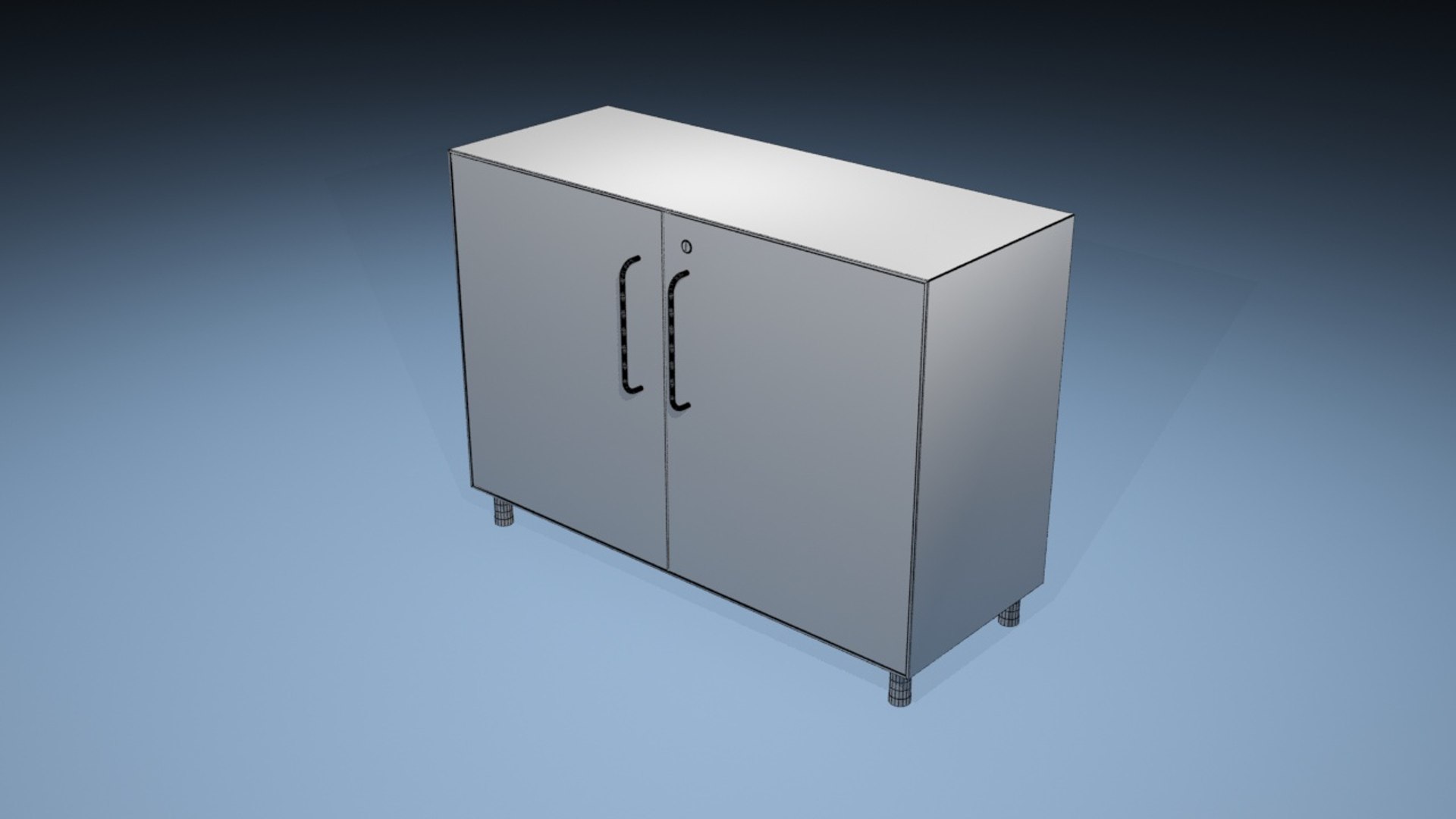 Office Cupboard 3d Model