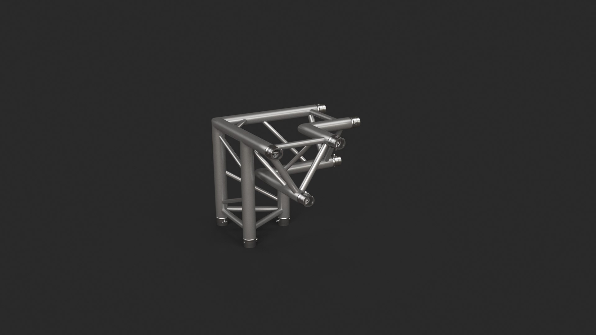 Triangular truss corners 3D model - TurboSquid 1227355
