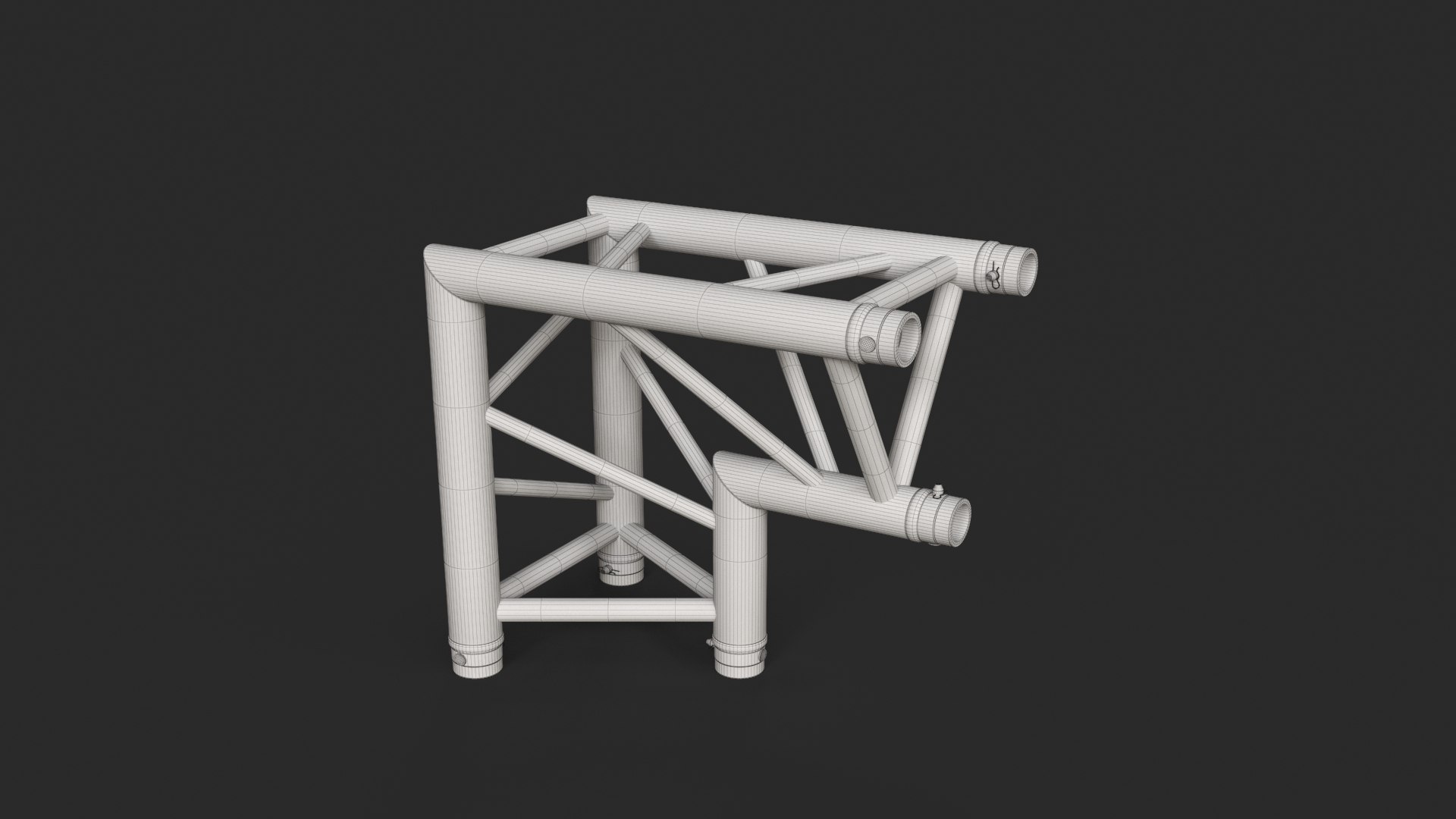 Triangular truss corners 3D model - TurboSquid 1227355