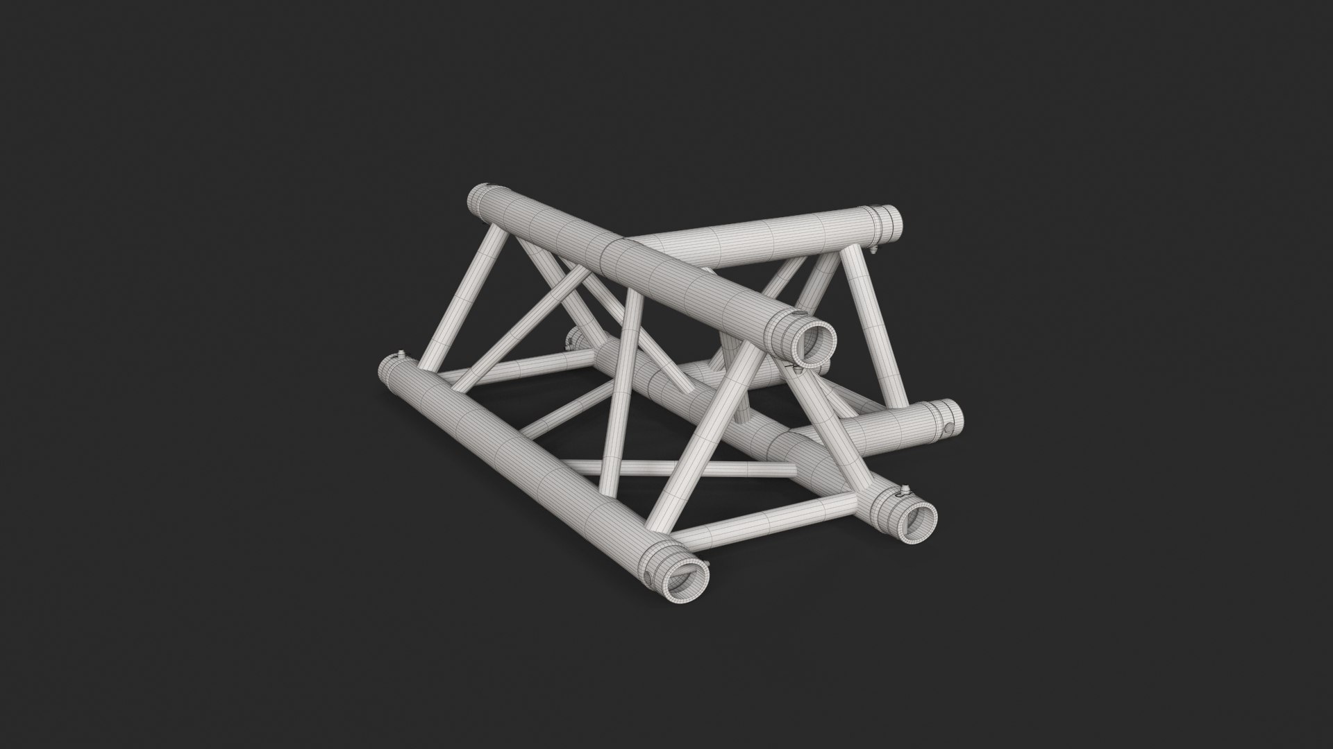 Triangular truss corners 3D model - TurboSquid 1227355