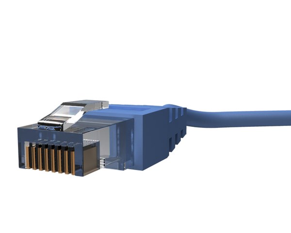 lan connector 3d model