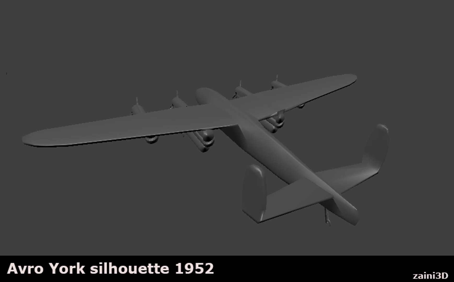 Avro York Aircraft 1952 3d 3ds