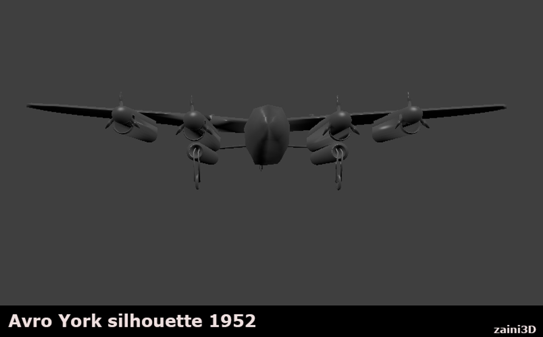 Avro York Aircraft 1952 3d 3ds