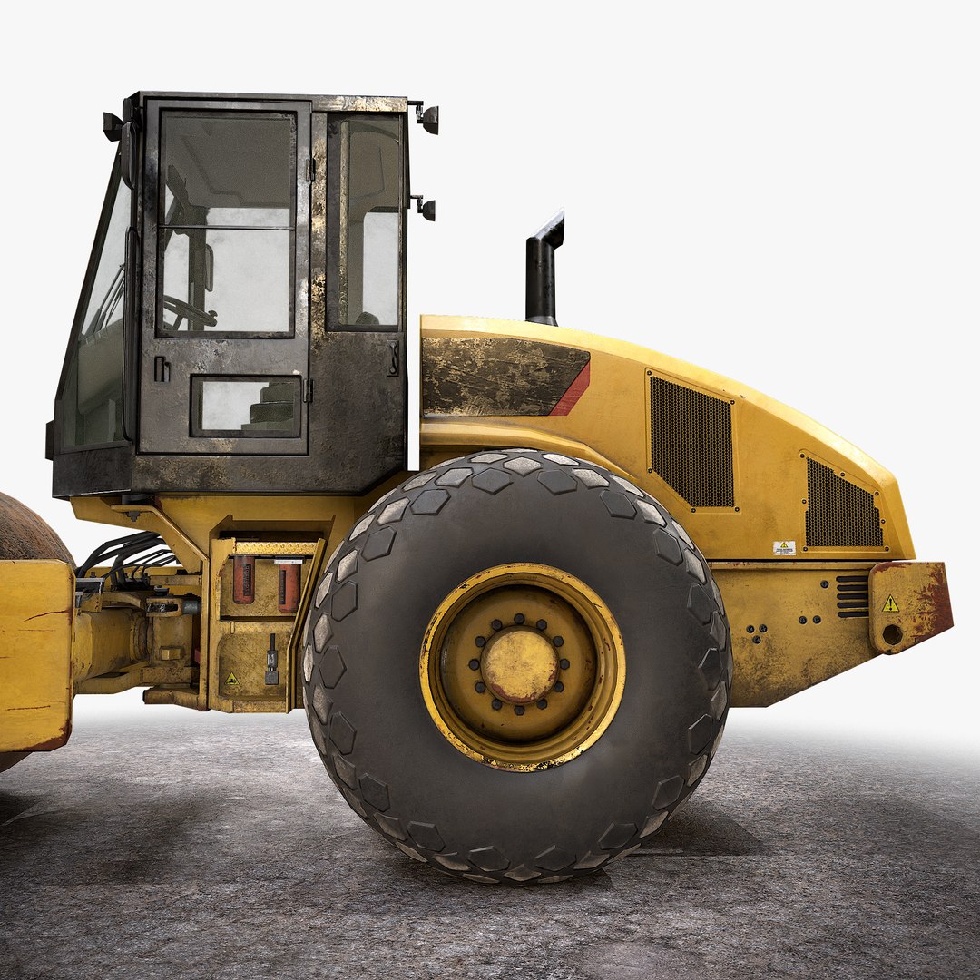 3D Road Roller cs65 Game Ready model - TurboSquid 1734563