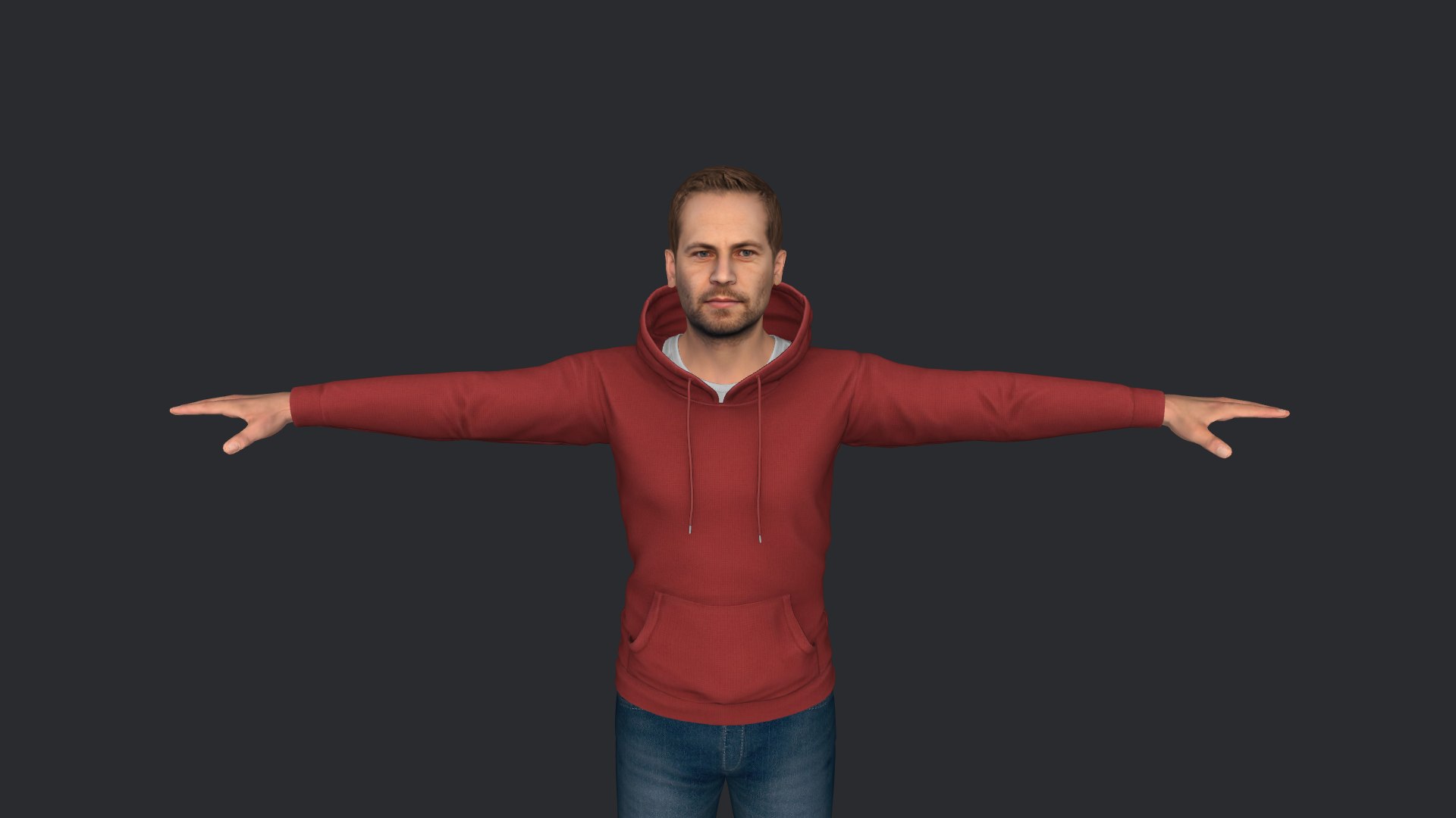 3D Paul Walker Hyper Realistic Full Body Fully Rigged 3D Character ...