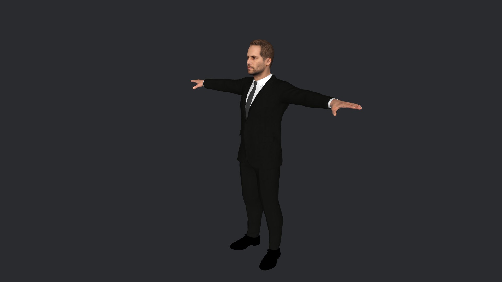 3D Paul Walker Hyper Realistic Full Body Fully Rigged 3D Character ...