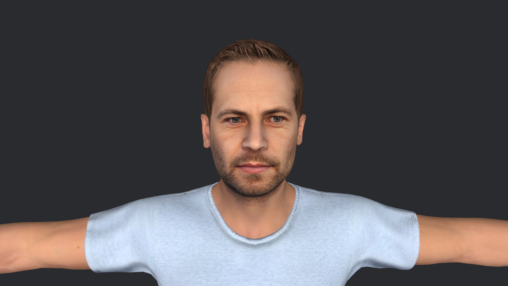 3D Paul Walker Hyper Realistic Full Body Fully Rigged 3D Character ...