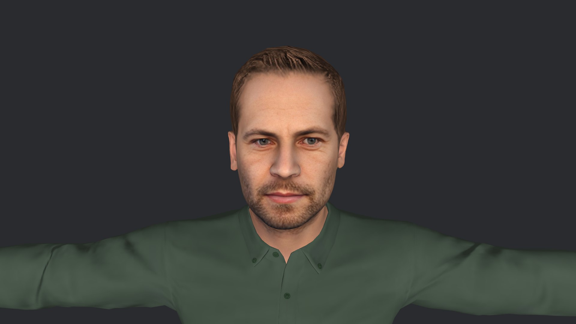 3D Paul Walker Hyper Realistic Full Body Fully Rigged 3D Character ...
