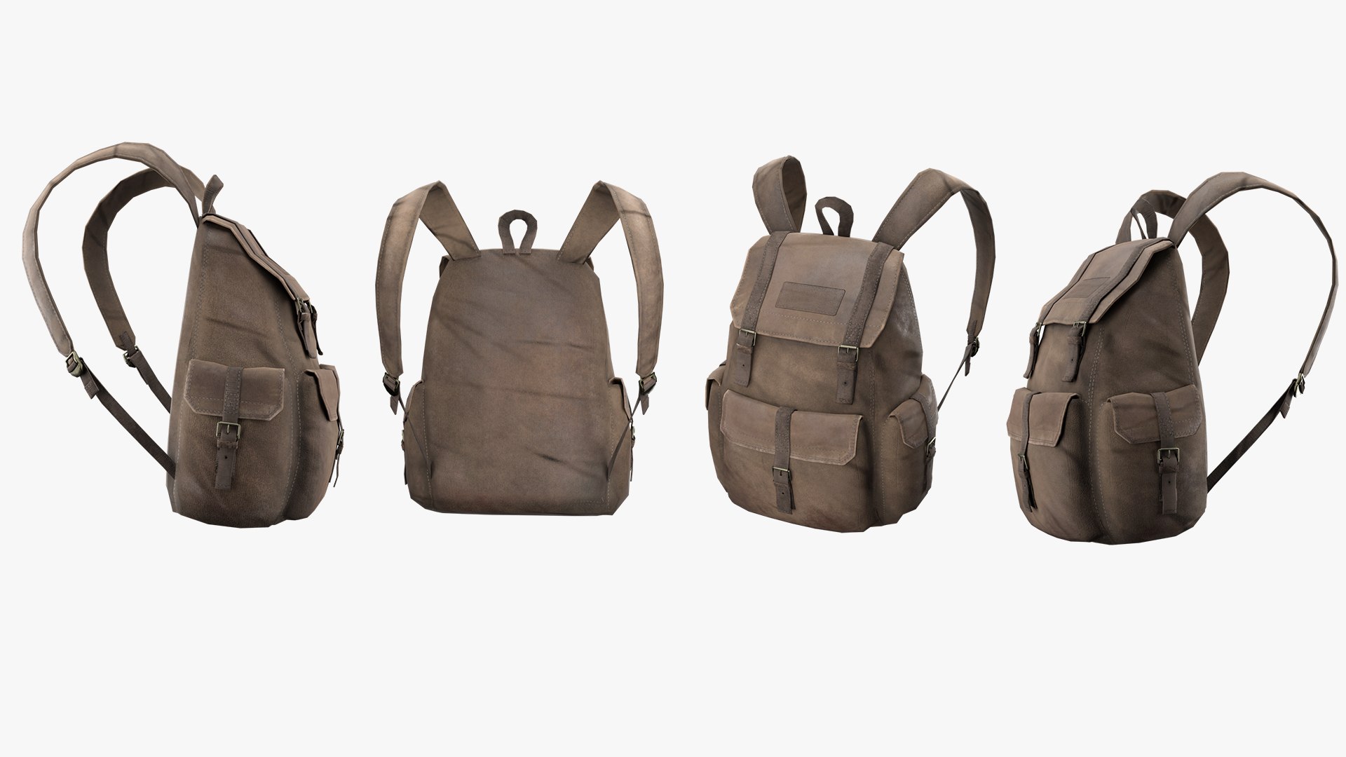 3D Canvas Backpack - Survival Model - TurboSquid 2154274