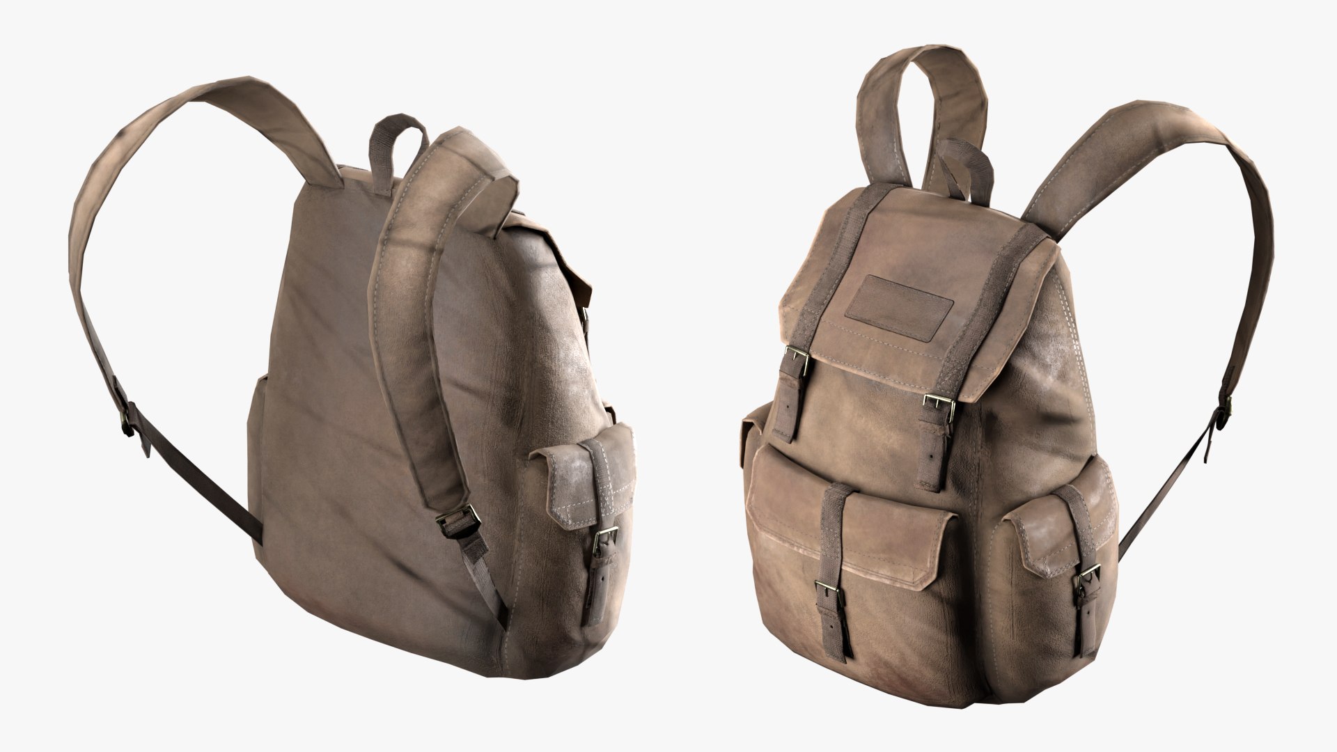 3D Canvas Backpack - Survival Model - TurboSquid 2154274