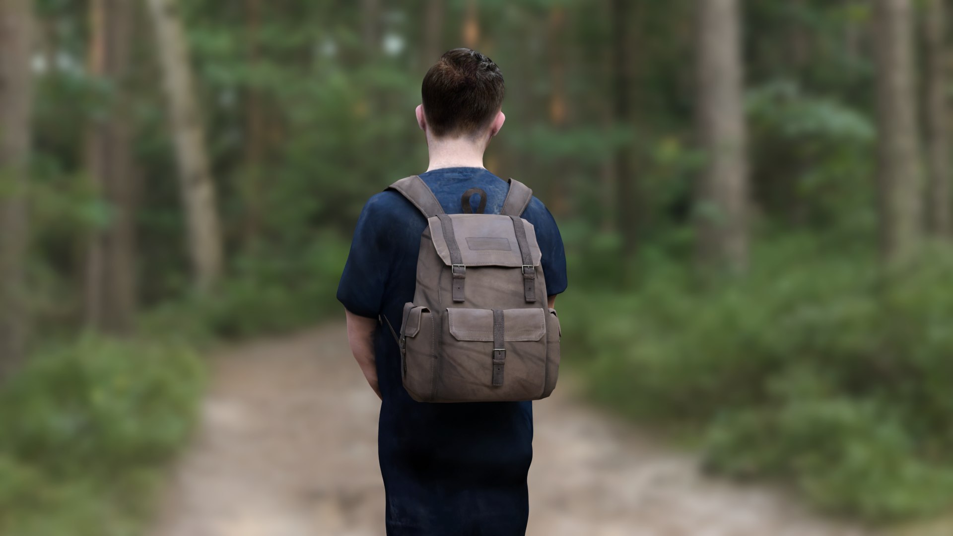 3D Canvas Backpack - Survival Model - TurboSquid 2154274