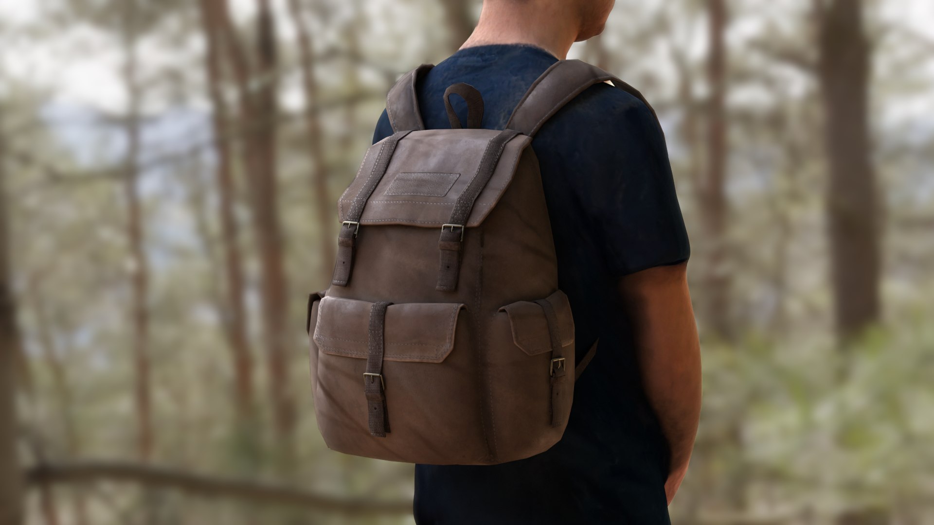 3D Canvas Backpack - Survival Model - TurboSquid 2154274