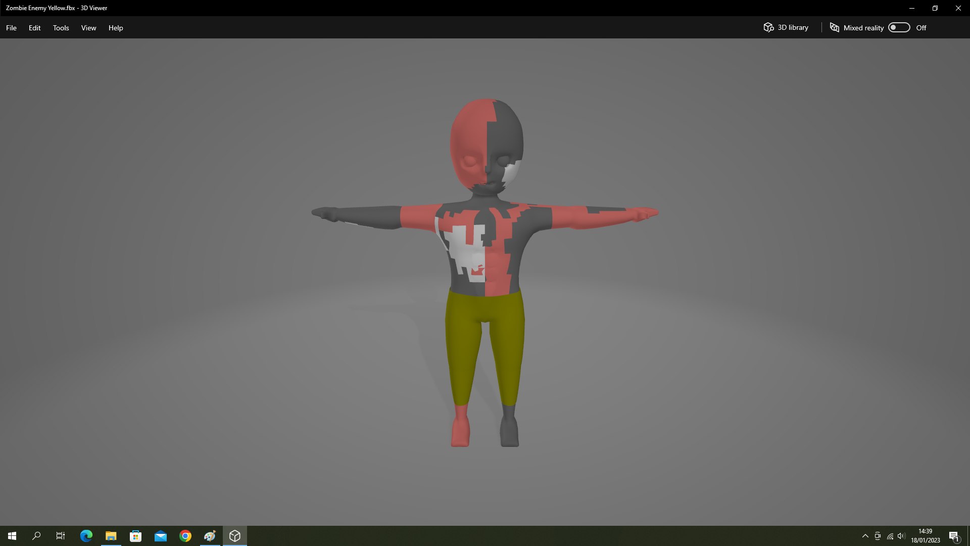 3D Zombie Enemy Yellow - TurboSquid 2015725