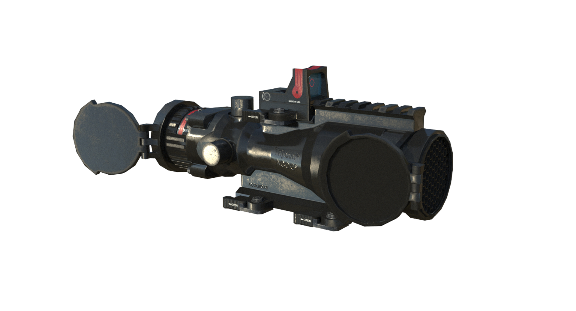 3D Trijicon Acog 6x48 Model - TurboSquid 1164988