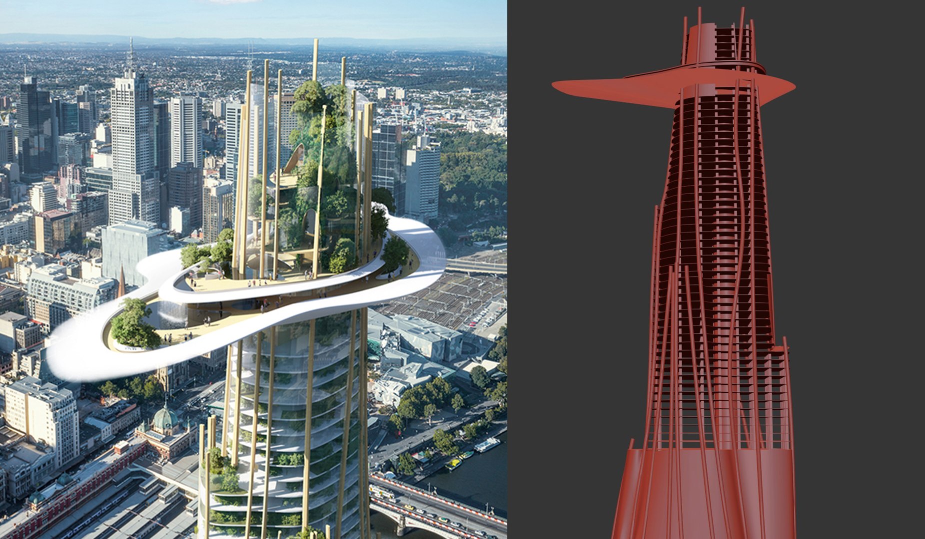 3D Urban Tree Skyscrapers - TurboSquid 2097736