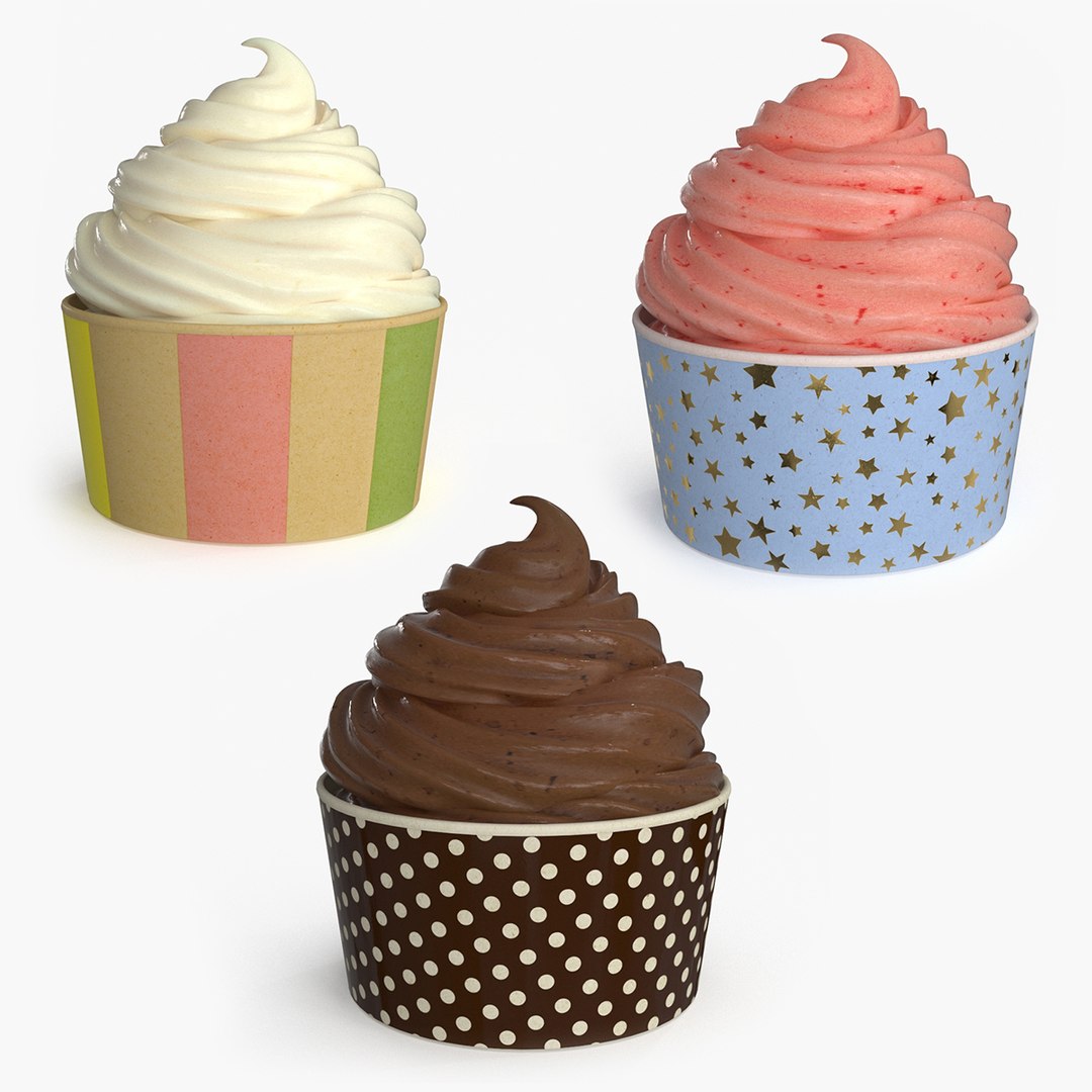modelo 3d Ice Cream Cup Collection - TurboSquid 1993748