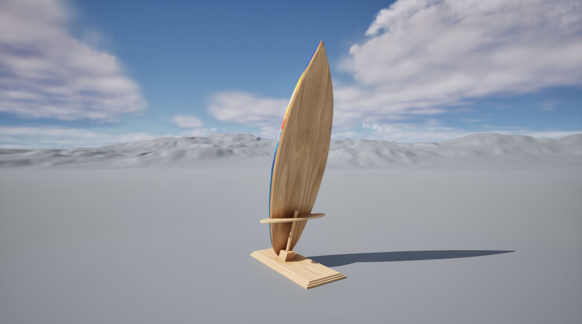 Surfboard Souvenir Hand-Painted Balinese Prop 3D - TurboSquid 2406889