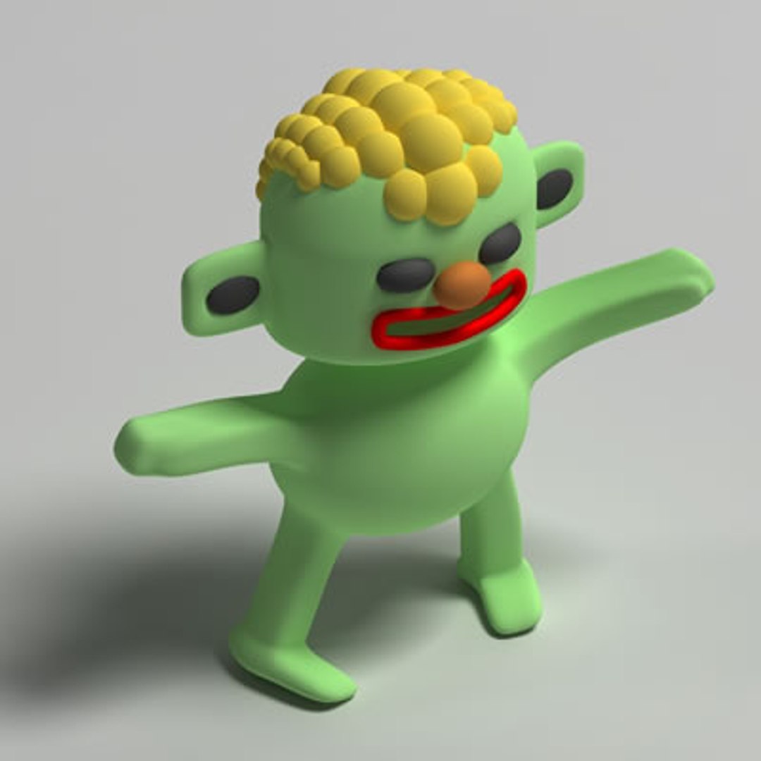 3d Model Of Cephalopod Family Cartoon Characters