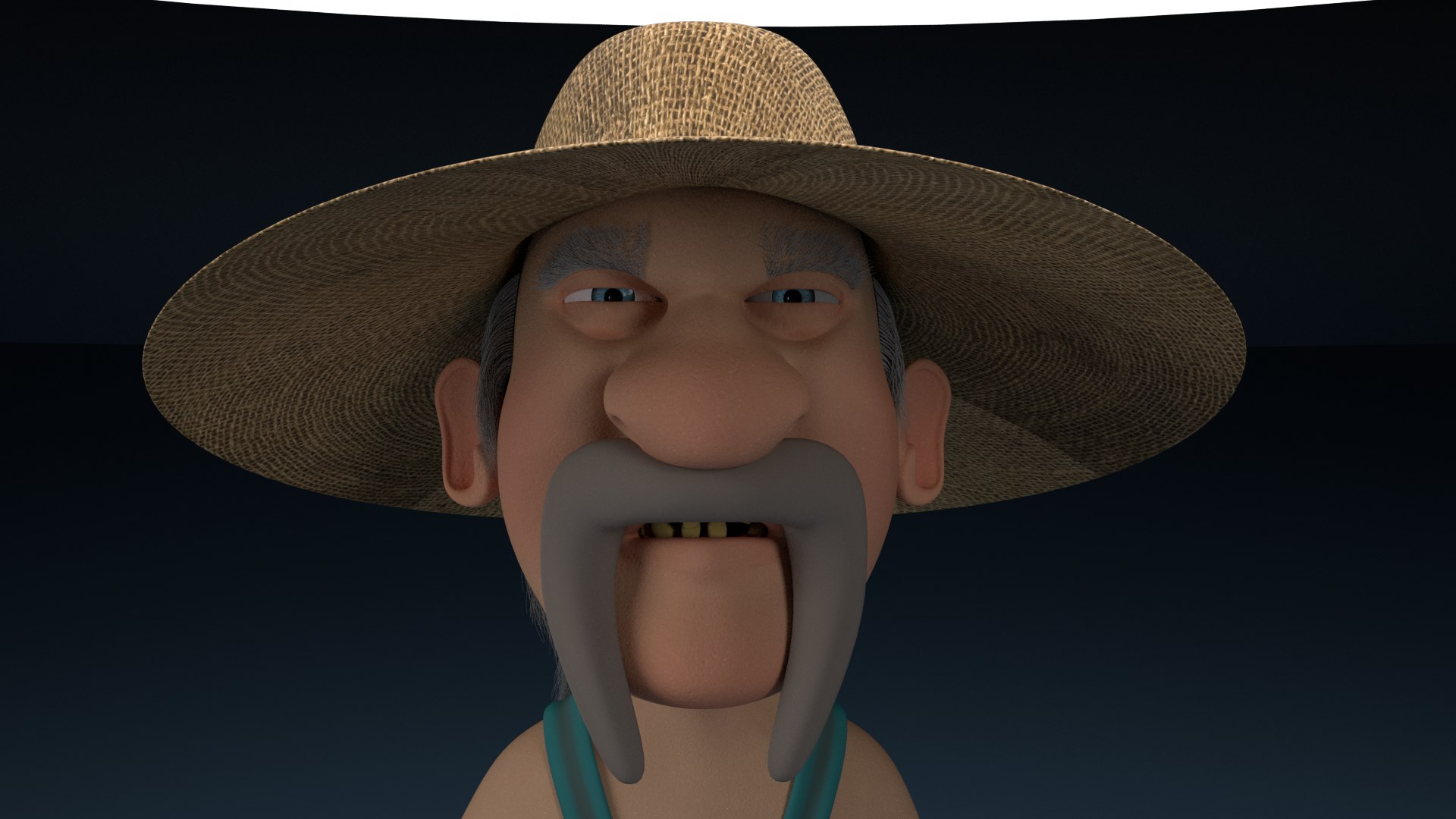 3D model cartoon redneck rigged - TurboSquid 1315634