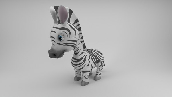 Rigged cartoon zebra 3D - TurboSquid 1241614
