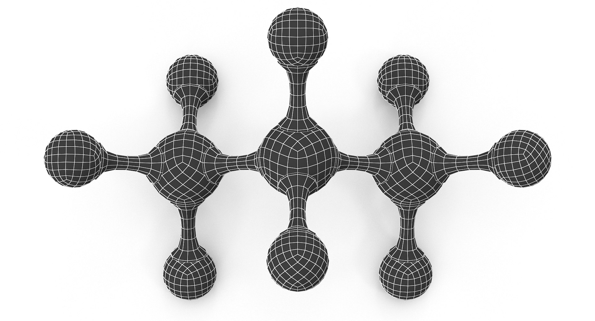 3D Model Propane Molecular - TurboSquid 1274321