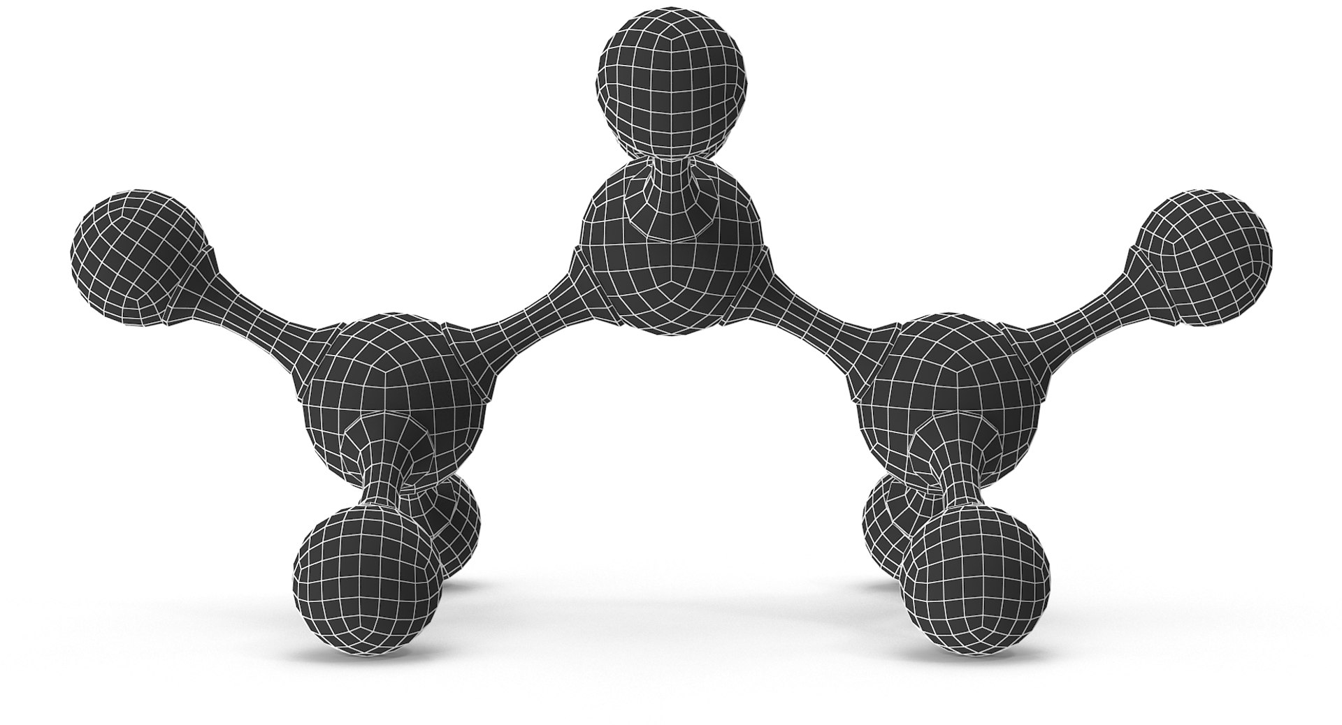 3D Model Propane Molecular - TurboSquid 1274321