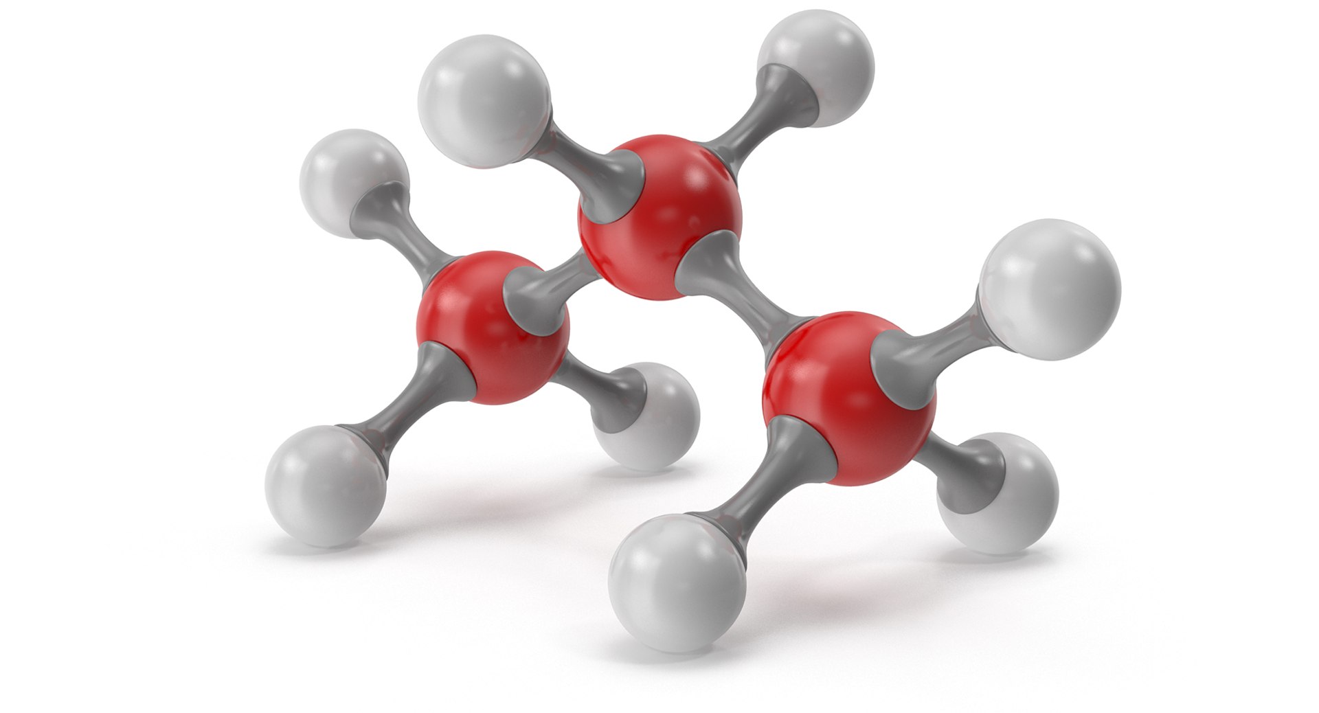 3D model propane molecular - TurboSquid 1274321