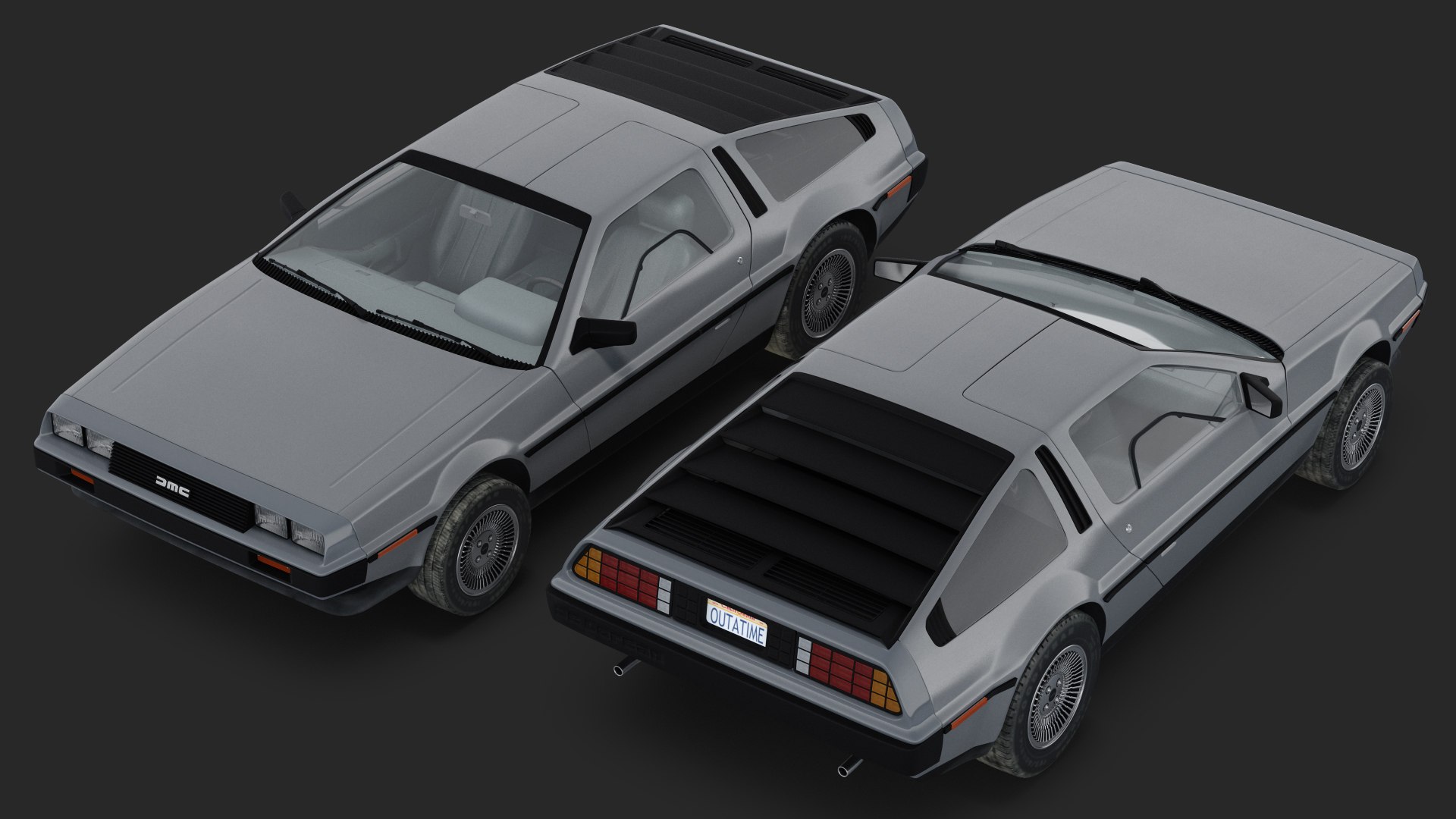 3D Delorean Dmc-12 Rigged Dmc Model - TurboSquid 1528496