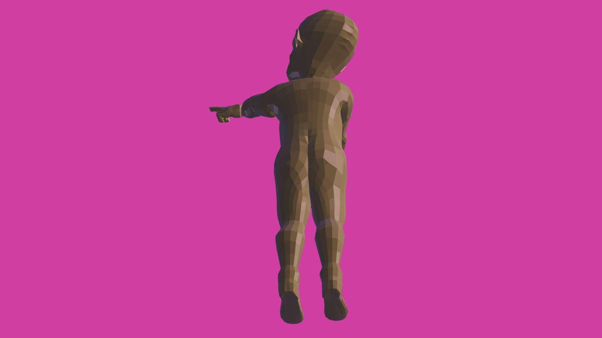 Baby Child Base Mesh Mime Dwarf Cartoon Chibi Character 3D Model ...