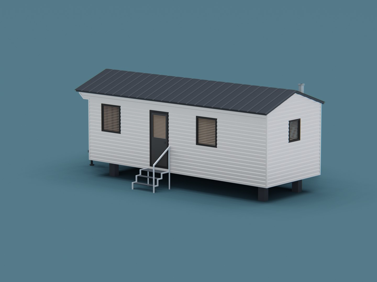 Mobile Home Trailer House 3D Model - TurboSquid 2042908