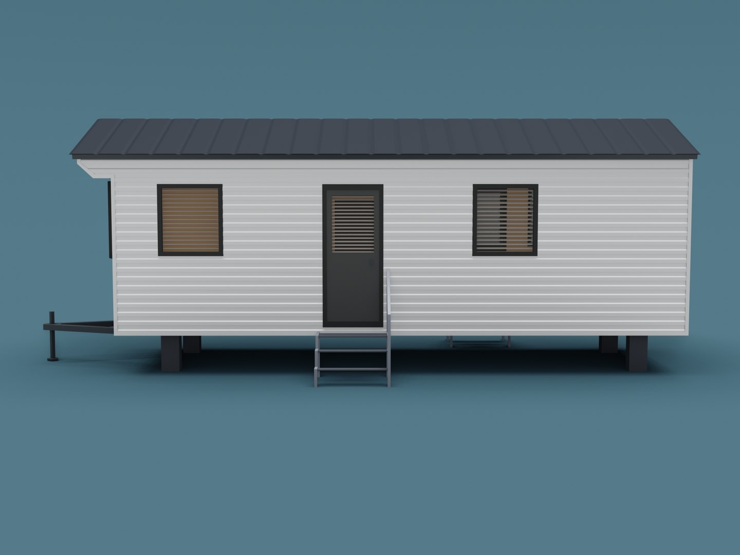 Mobile Home Trailer House 3D Model - TurboSquid 2042908