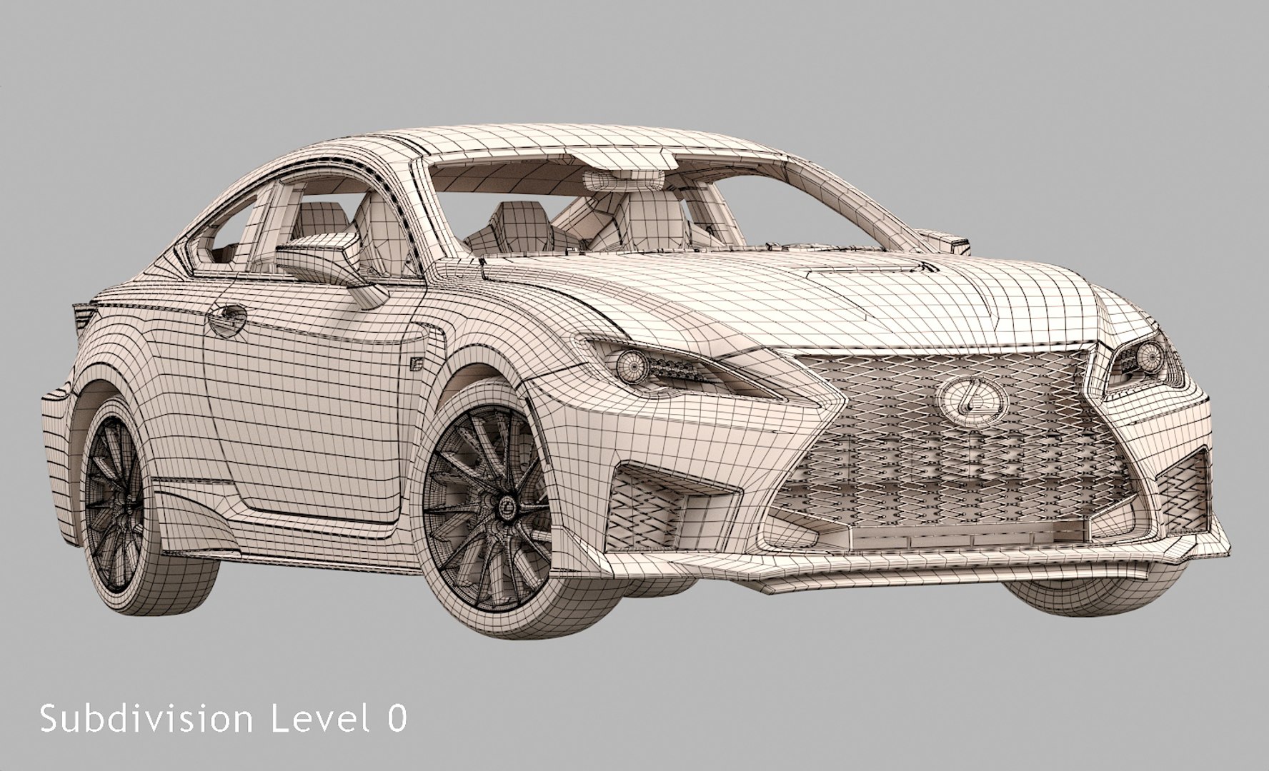 2020 lexus rc f 3D model - TurboSquid 1412984