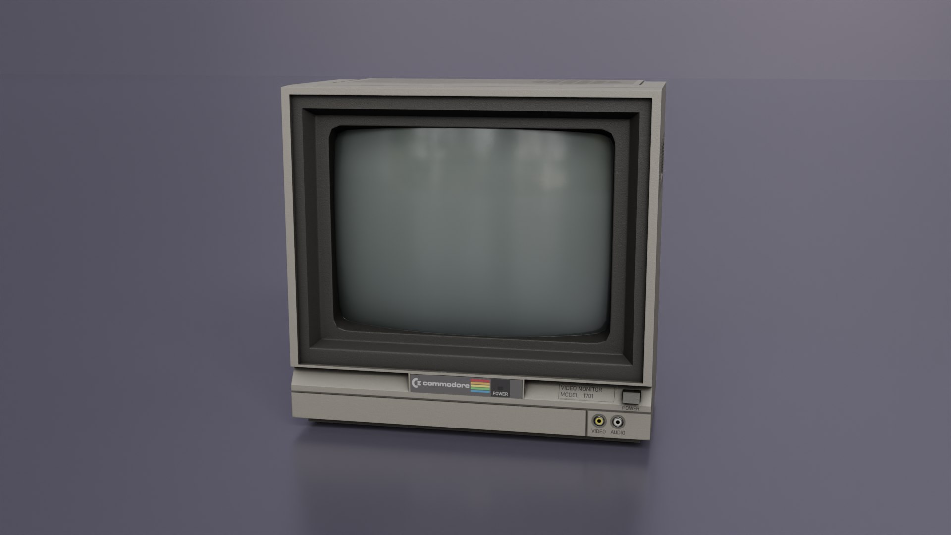 Commodore 1701 Computer Monitor 3D Model - TurboSquid 2311469