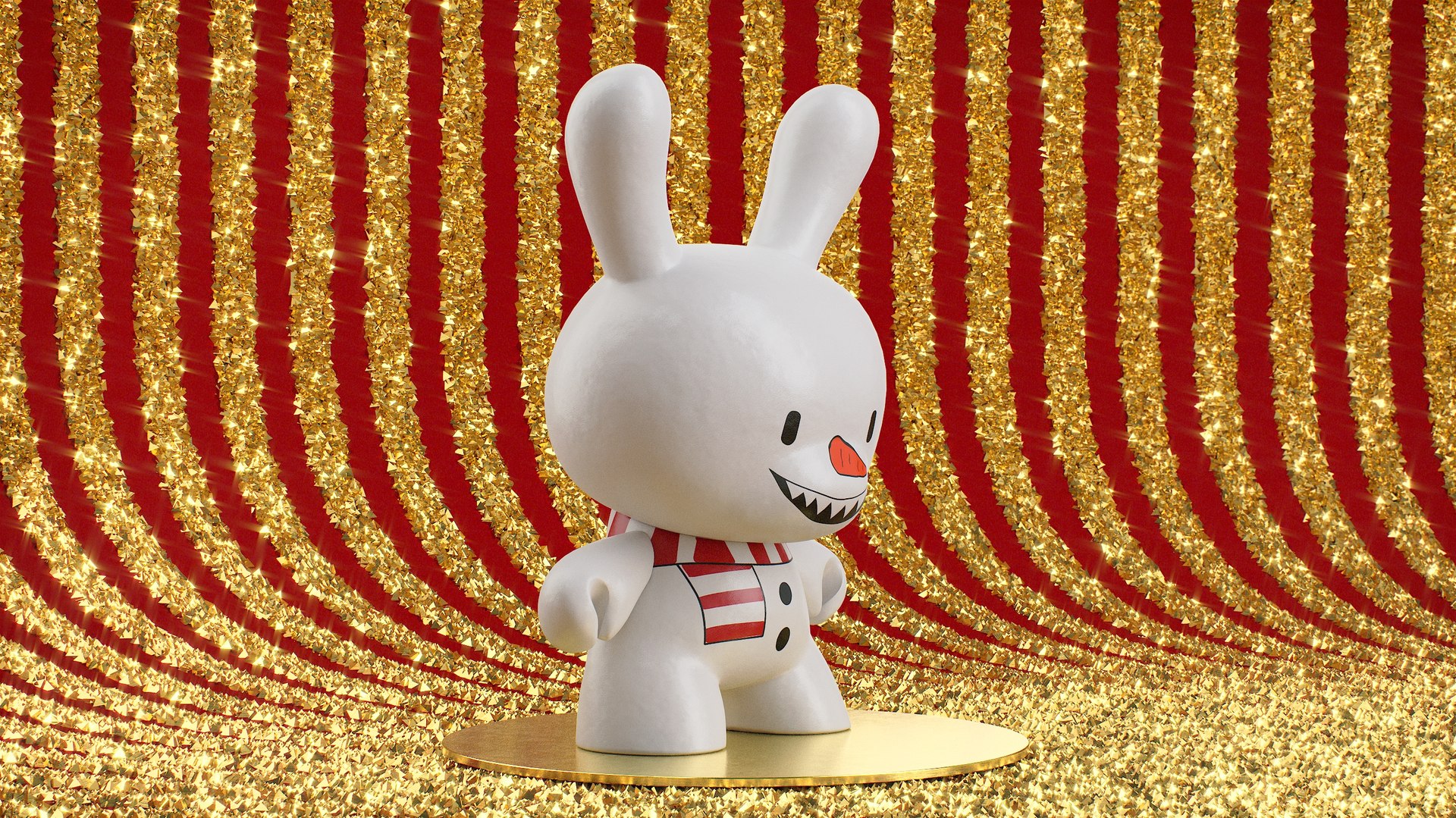 Kidrobot Snowman 12 Inch Christmas Set Dunny 3D Model - TurboSquid 1828372
