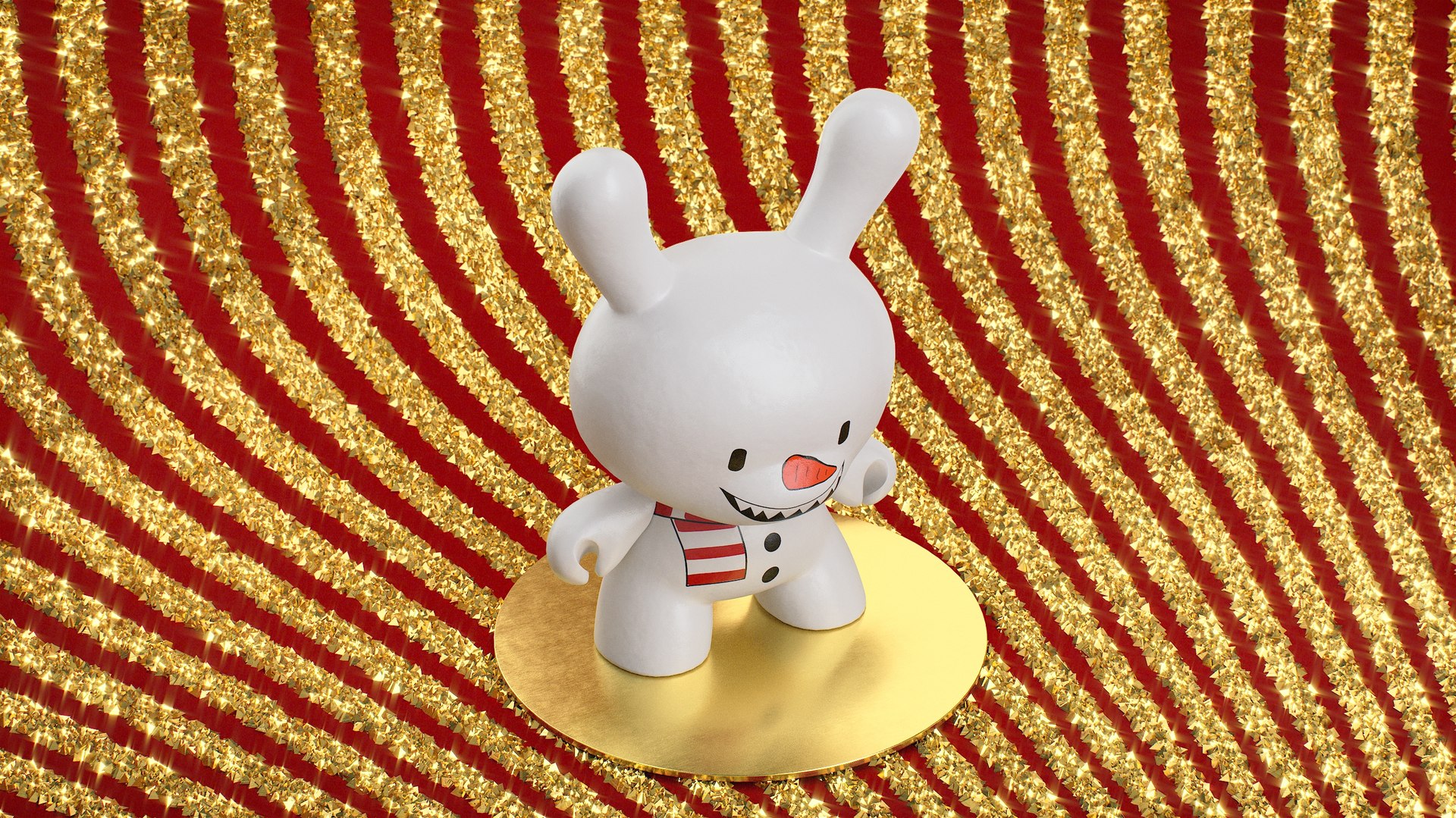 Kidrobot Snowman 12 Inch Christmas Set Dunny 3D Model - TurboSquid 1828372