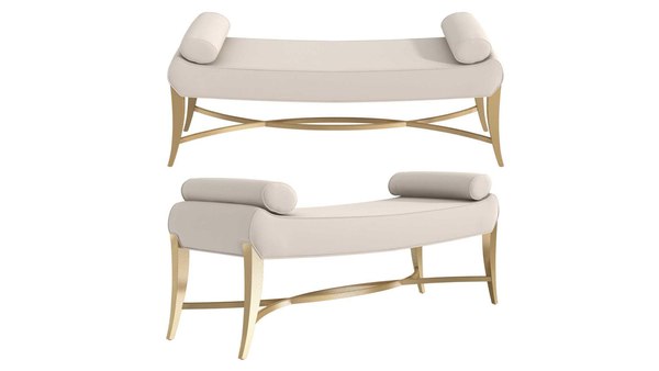 Michael Amini AICO Malibu Crest Bench model - TurboSquid 1736537