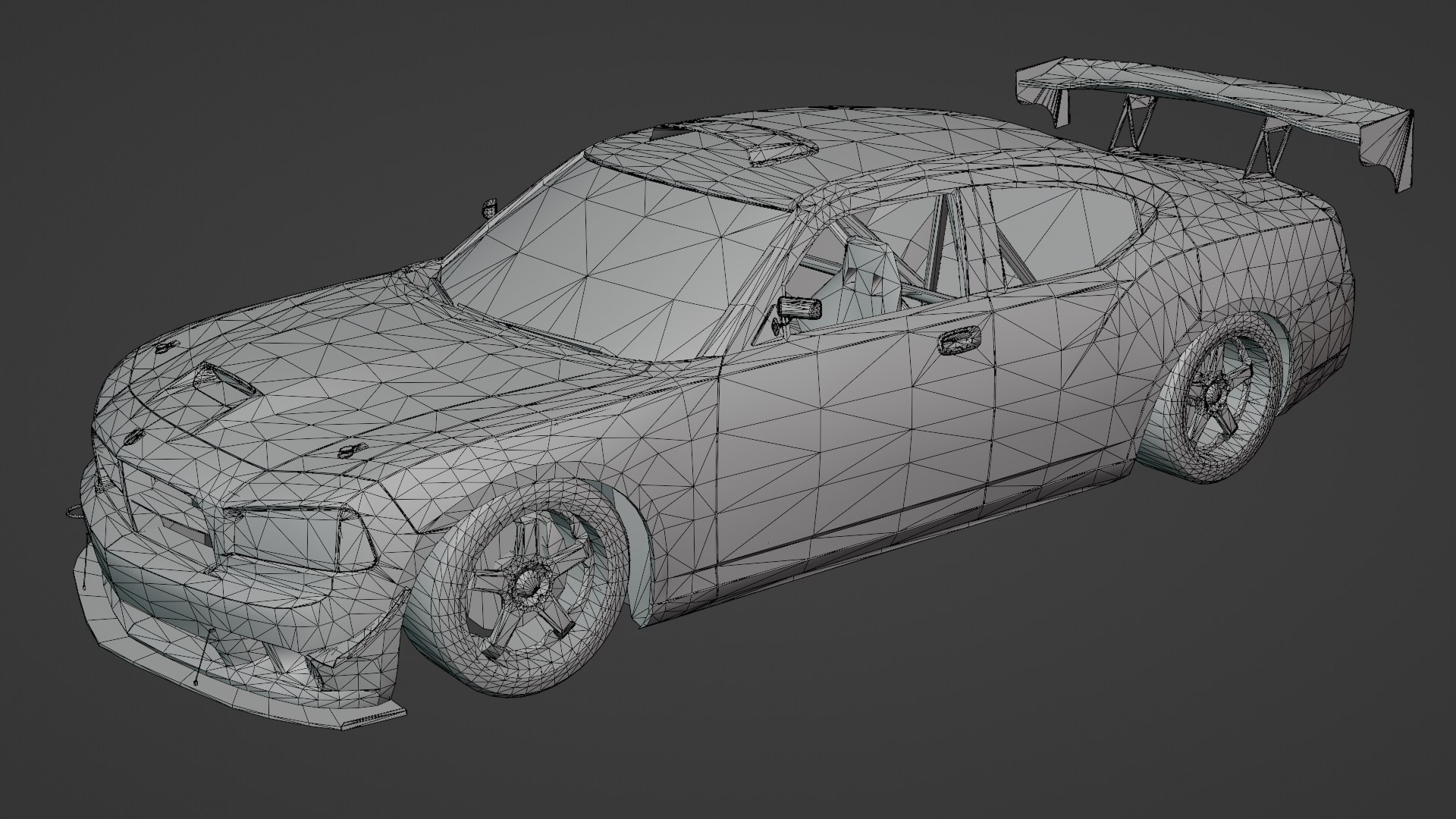 3D Model Dodge Challenger Mopar Race Car - TurboSquid 2281992