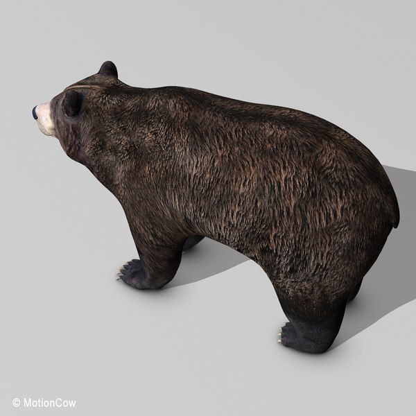 realistic brown 3d model