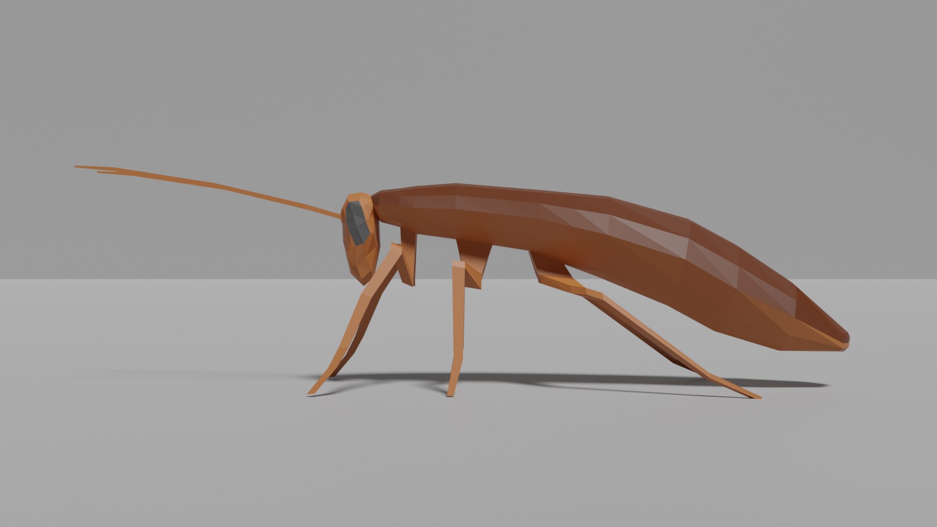 Low-poly Roach Model - TurboSquid 1777228