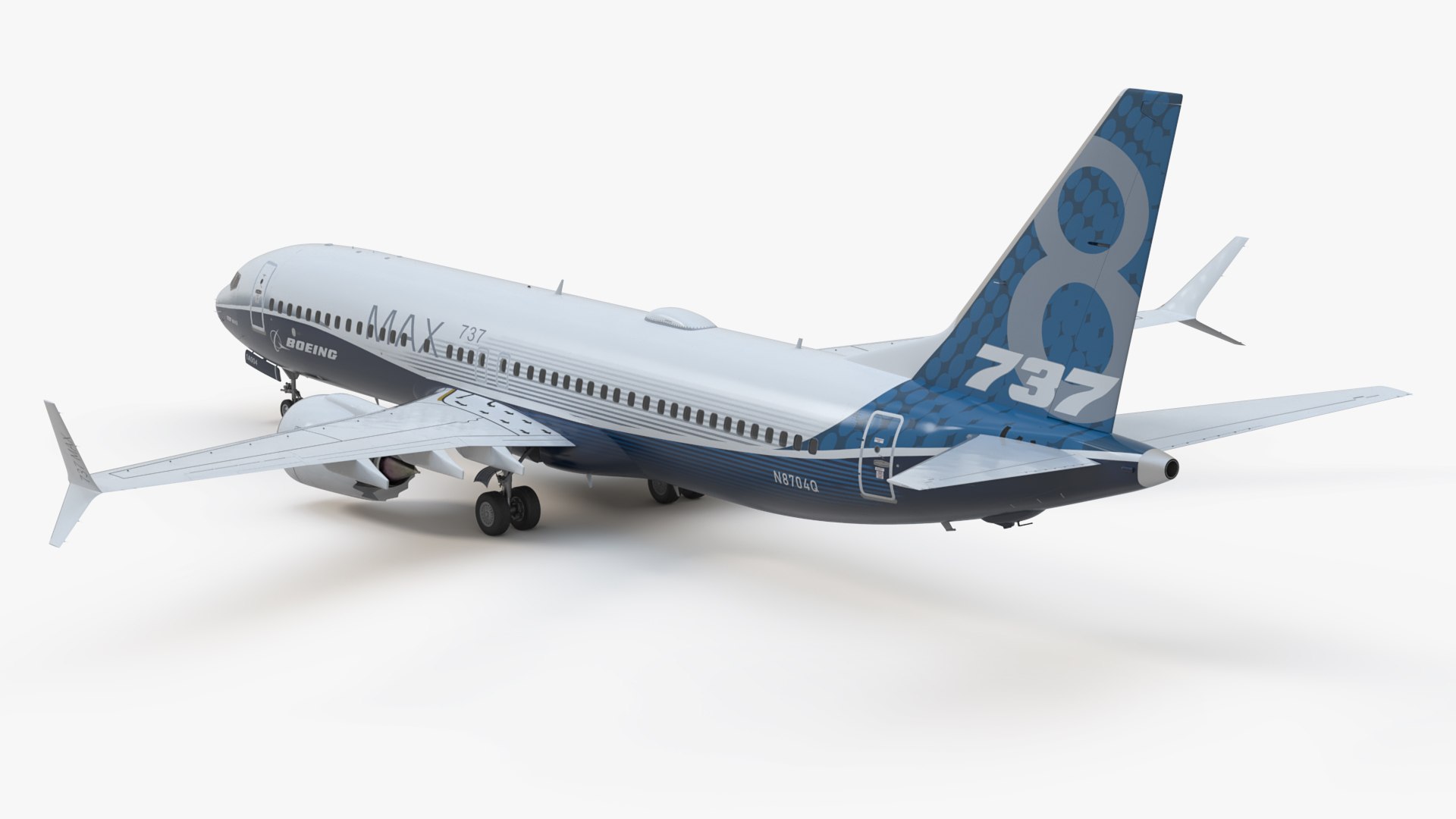 3D Boeing 737 MAX 8 Rigged For Maya - TurboSquid 2341210