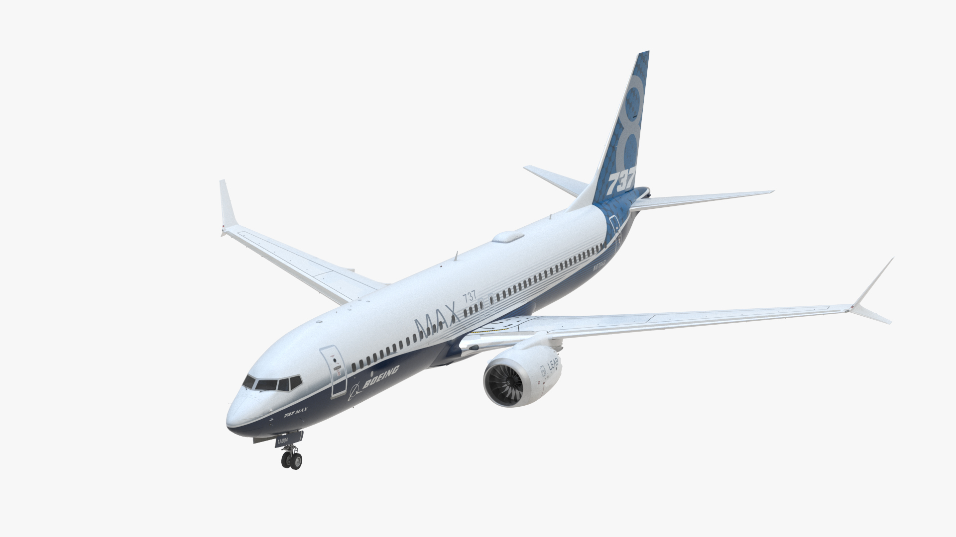 3D Boeing 737 MAX 8 Rigged For Maya - TurboSquid 2341210