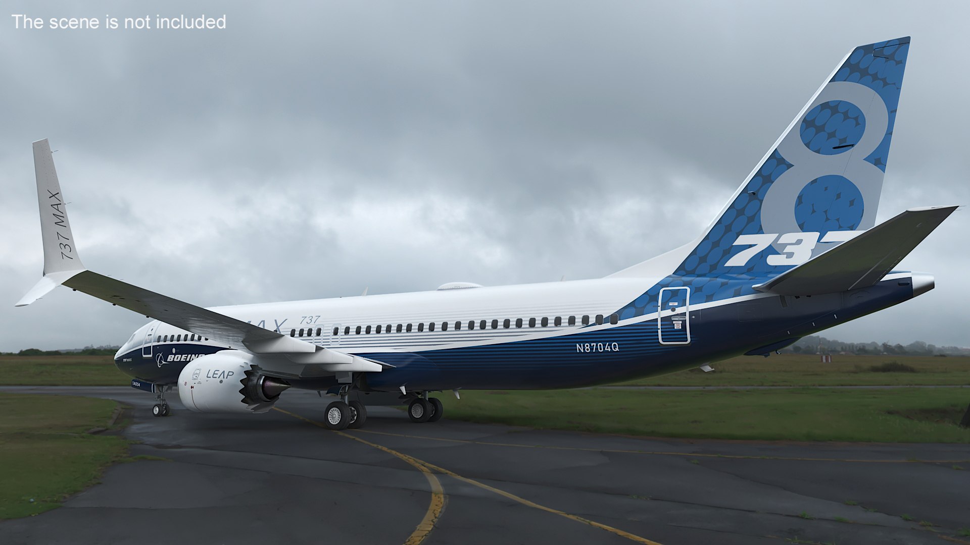 3D Boeing 737 MAX 8 Rigged For Maya - TurboSquid 2341210