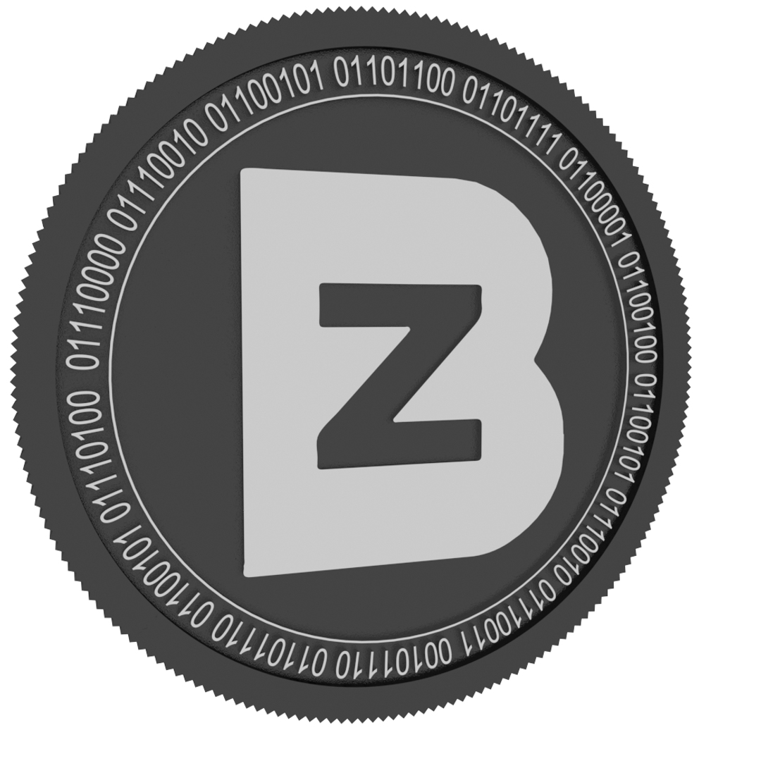 Bit Z Token Black 3D Model - TurboSquid 1457241