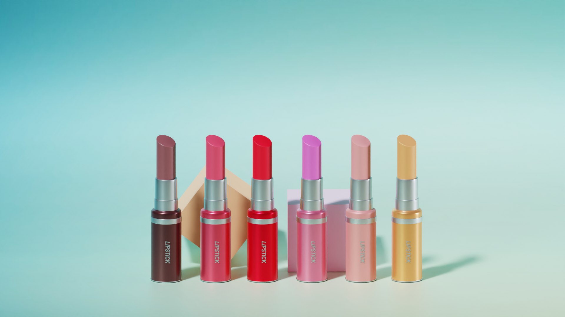 Lipstick Pack With Different Color Versions 3D Model - TurboSquid 2124423