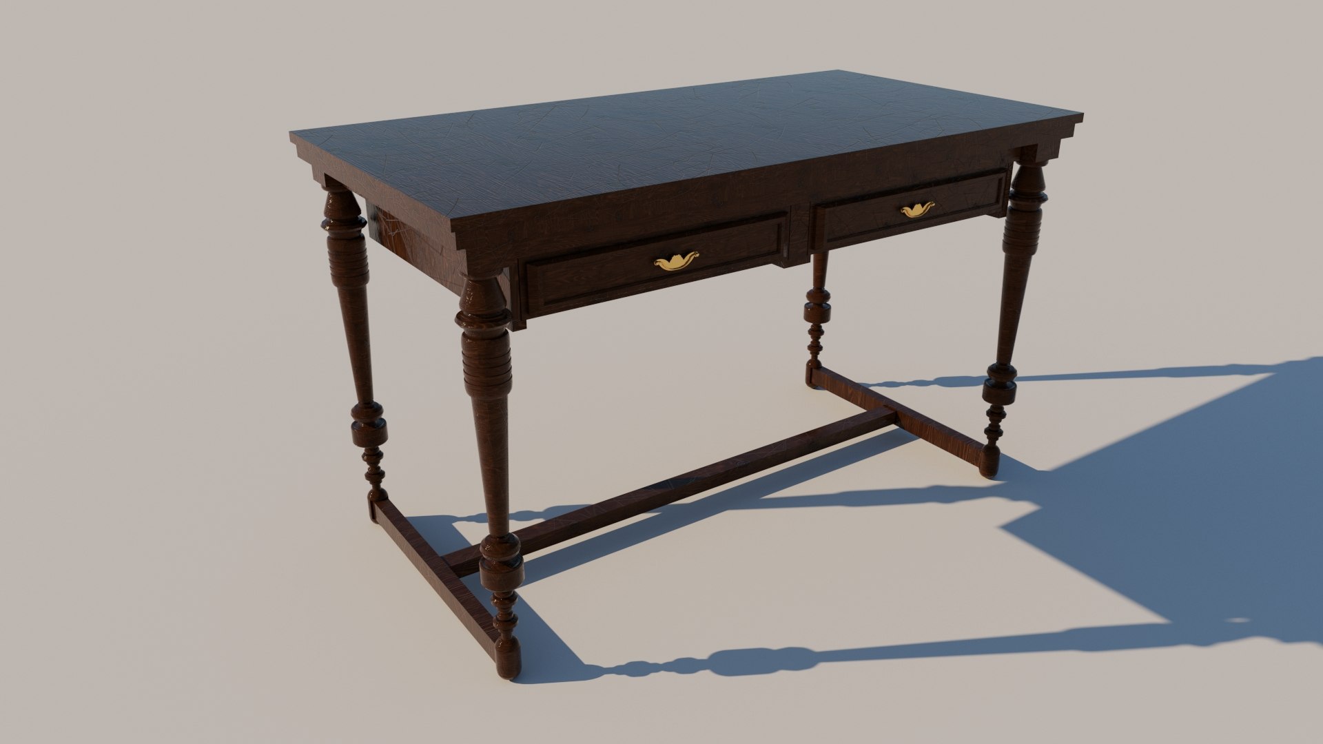 Vintage Table 3D Model - TurboSquid 1729208