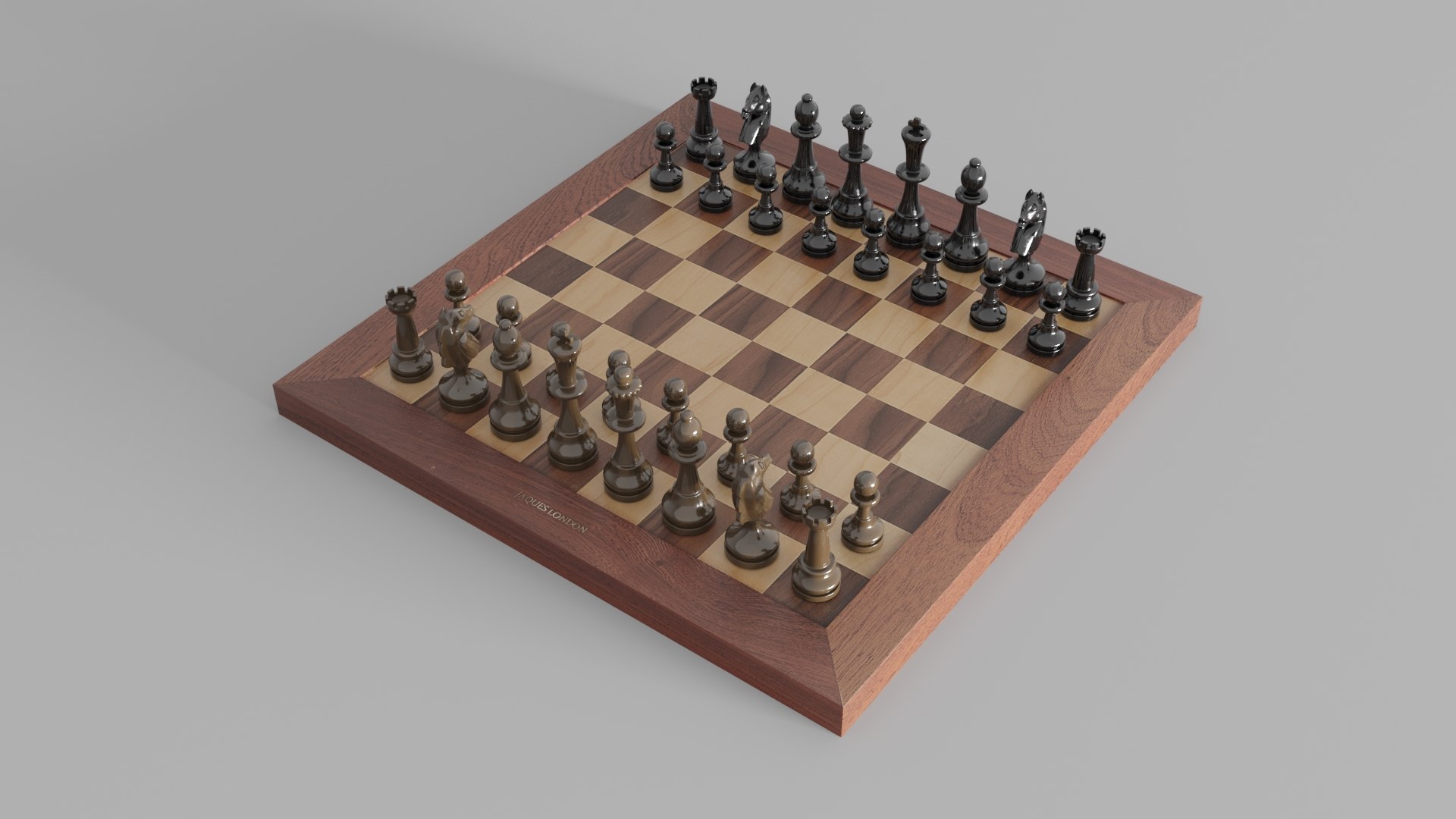 Jaques Of London Wooden Chess Set 3D Model - TurboSquid 2195200