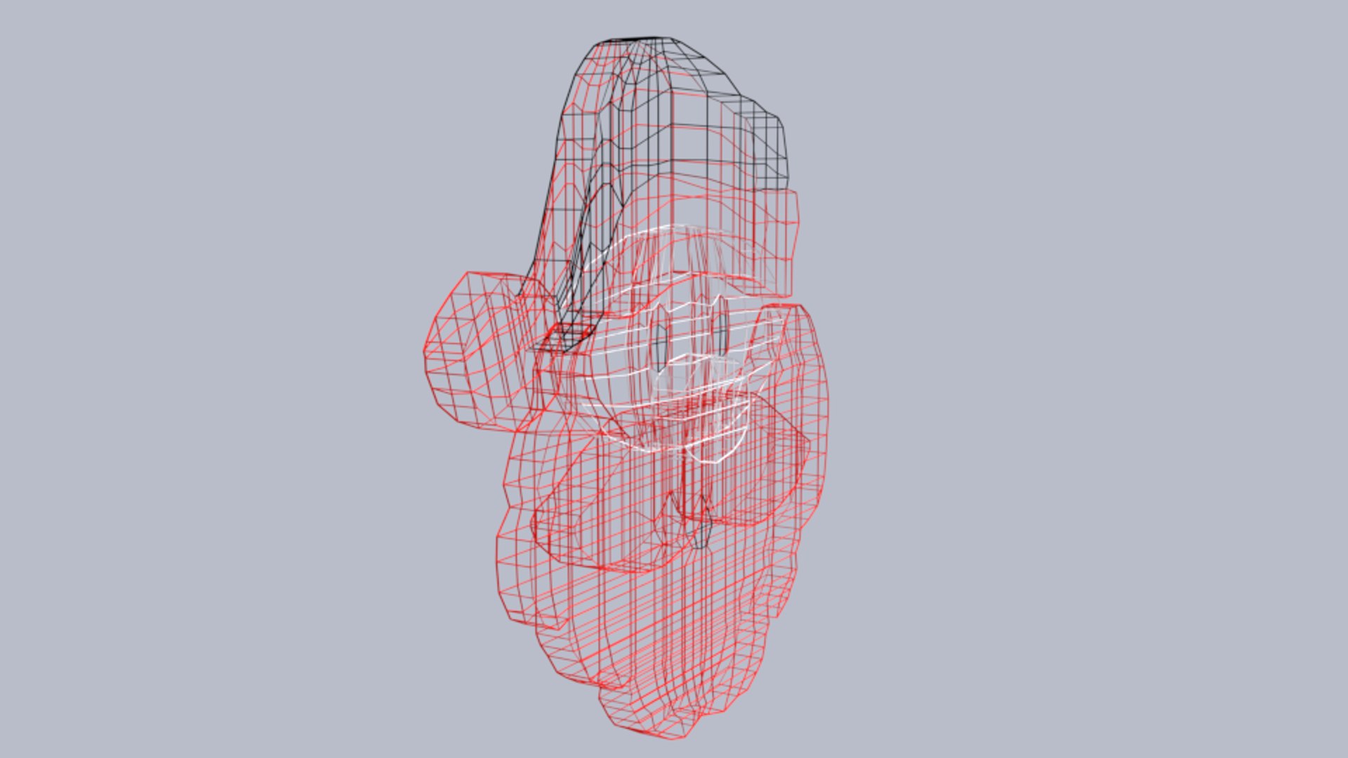 3D Model Santa Claus Face Decorative - TurboSquid 1471853