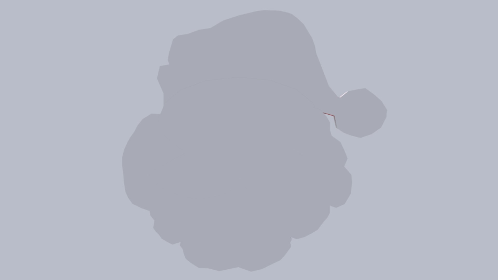 3D Model Santa Claus Face Decorative - TurboSquid 1471853