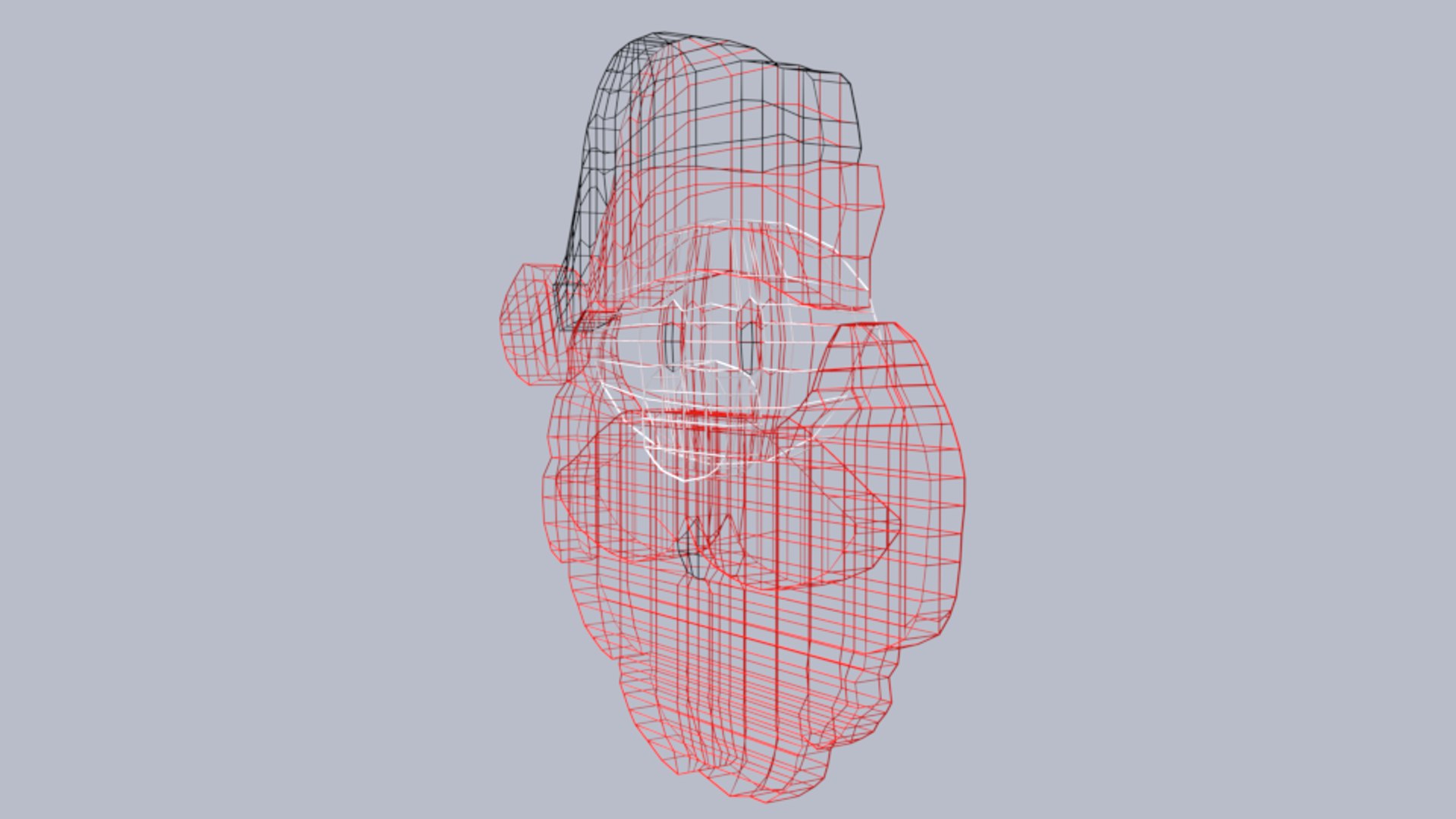 3D Model Santa Claus Face Decorative - TurboSquid 1471853